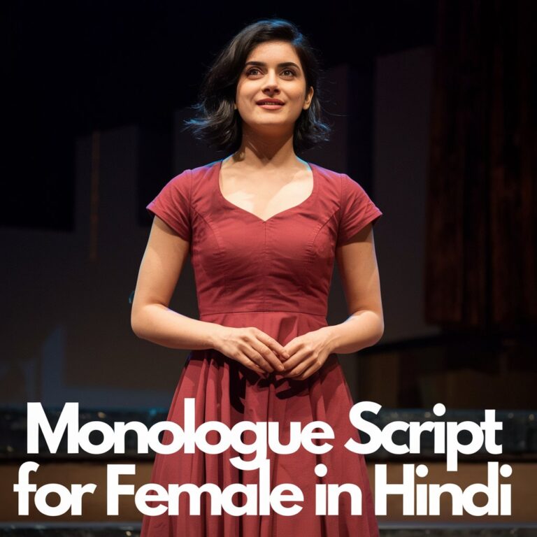 Monologue Script for Female in Hindi – The Actor’s Script Studio